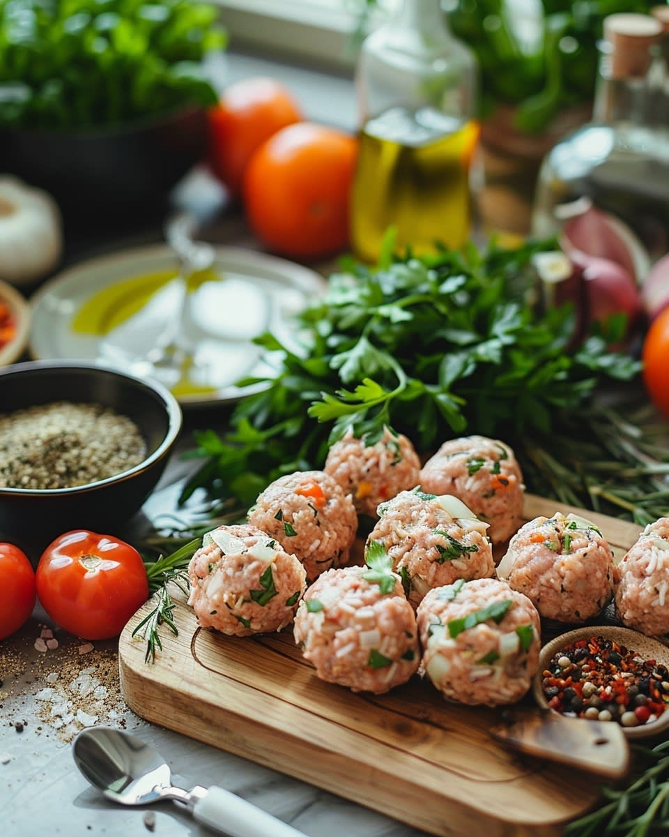 Delicious And Healthy Turkey Meatballs With Brown Rice Recipe